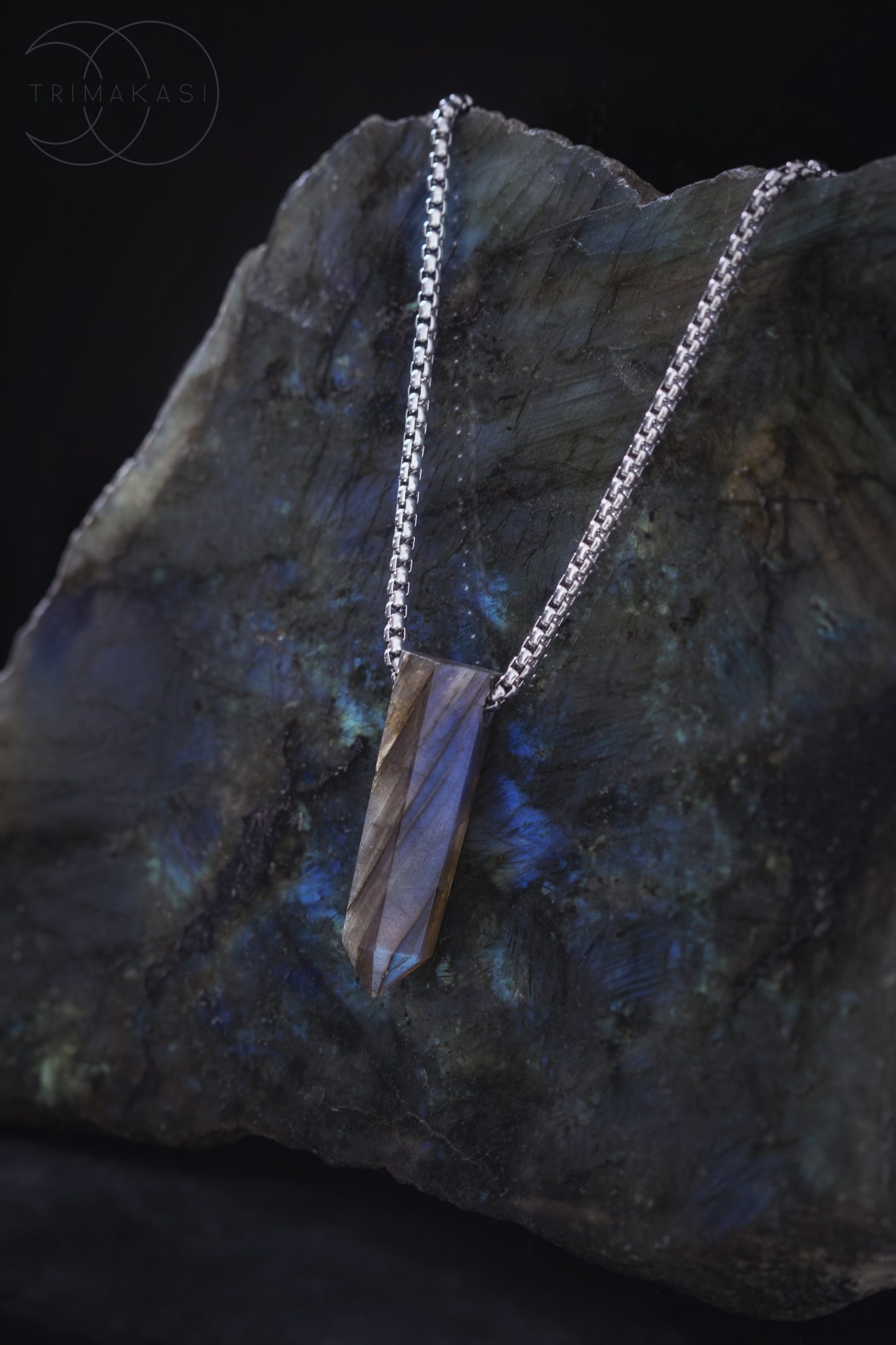 Crystal necklace for men - Labradorite – Trimakasi